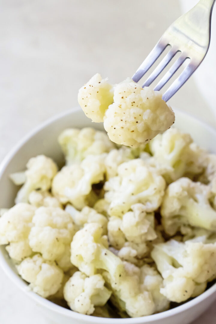 Simple Instant Pot Steamed Cauliflower | Love Food Not Cooking