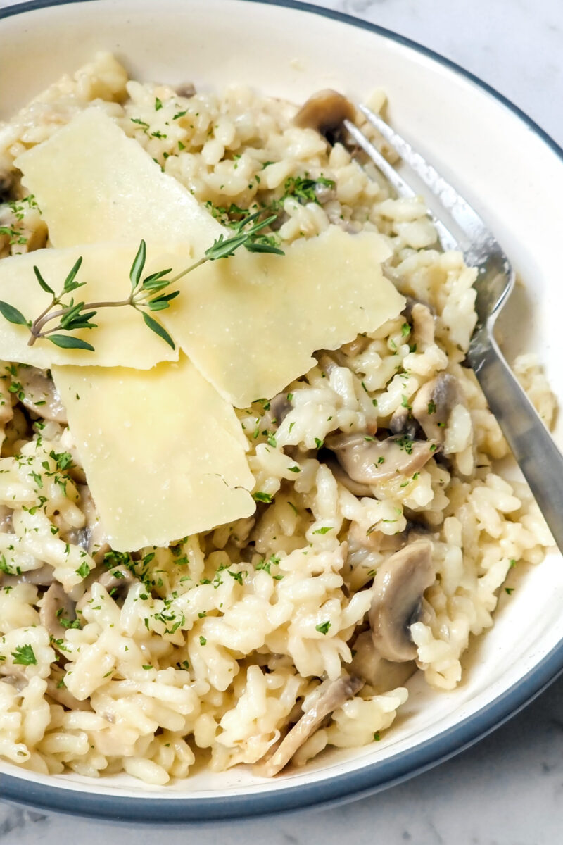 Instant Pot Mushroom Risotto | Love Food Not Cooking