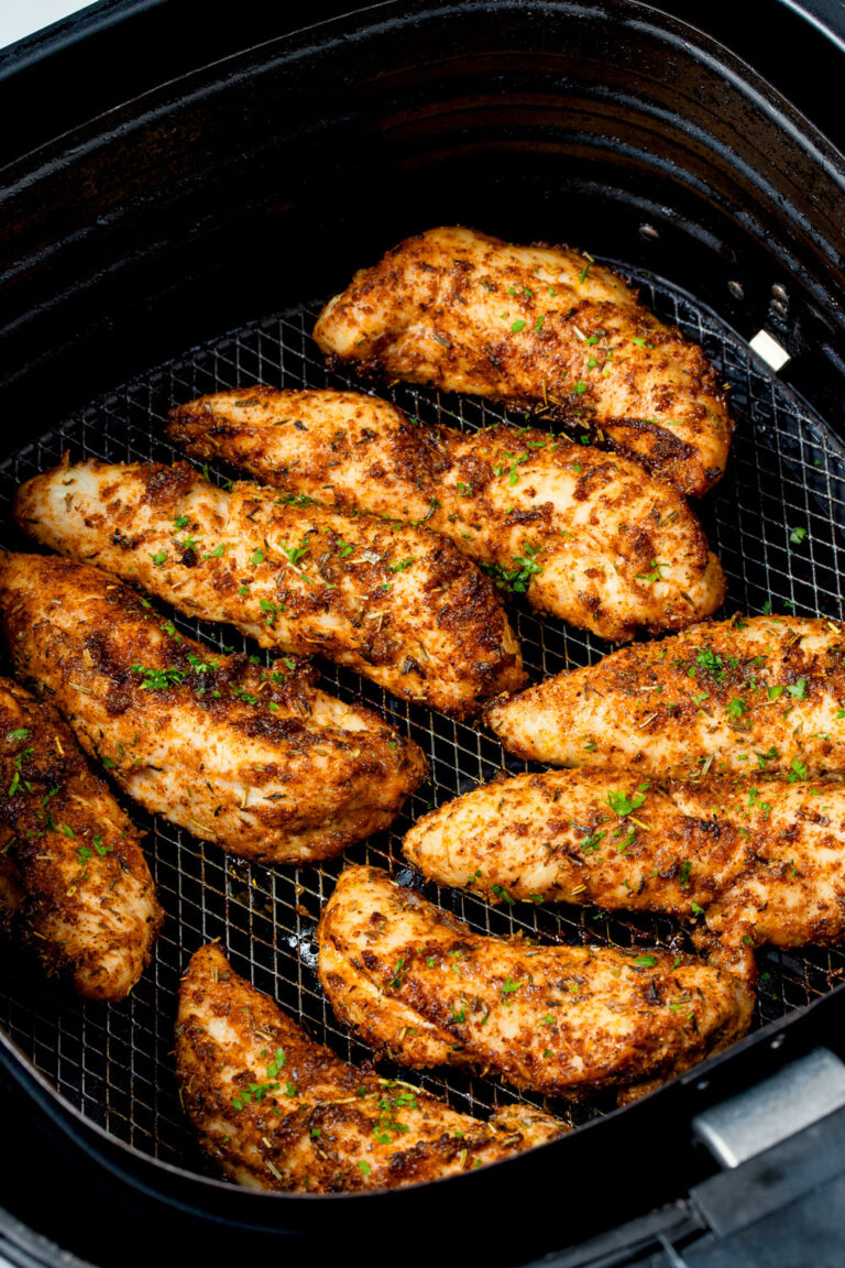 Air Fryer Unbreaded Chicken Tenders | Love Food Not Cooking